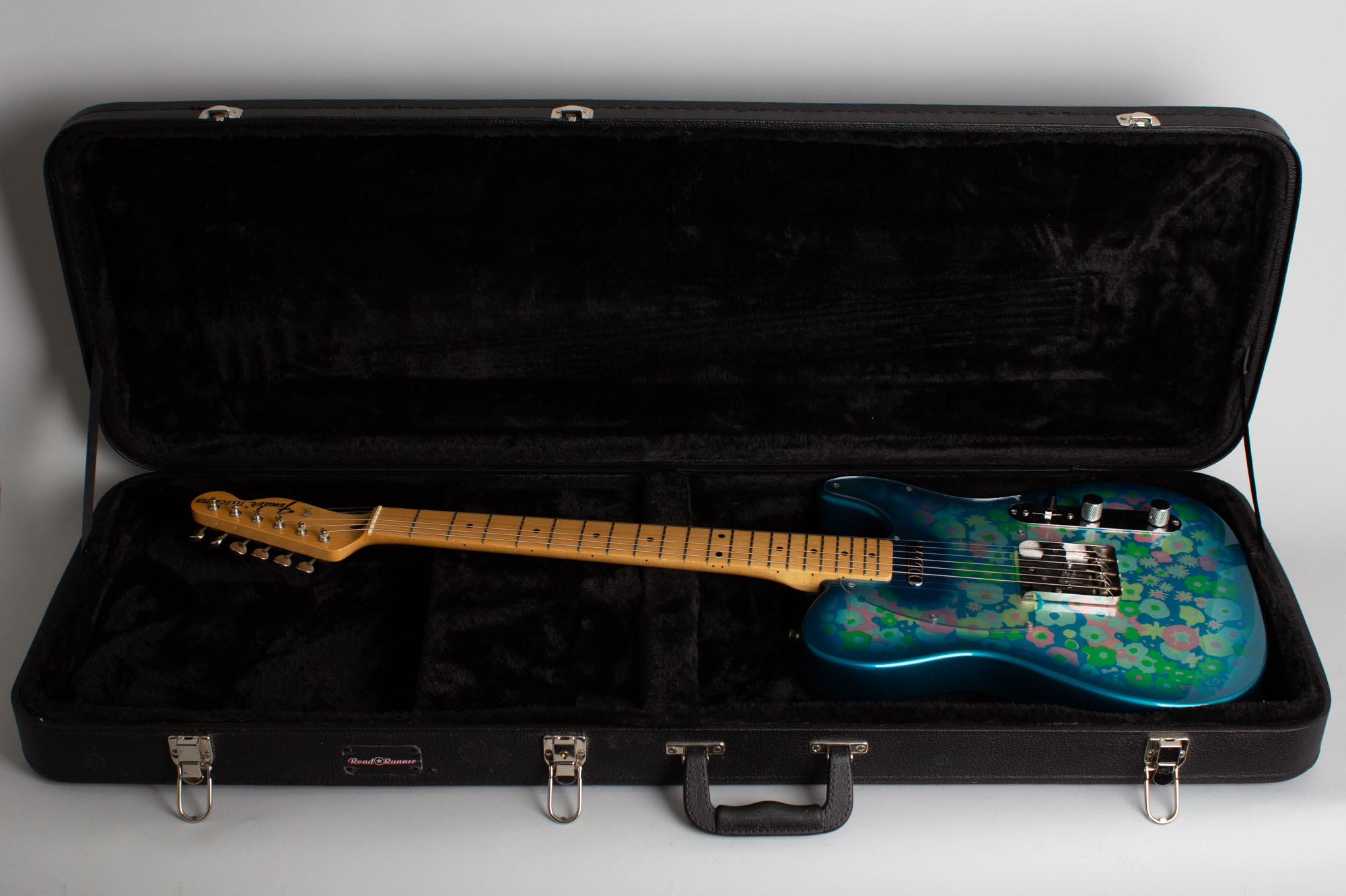 Fender Blue Floral Telecaster Solid Body Electric Guitar (2001) | RetroFret
