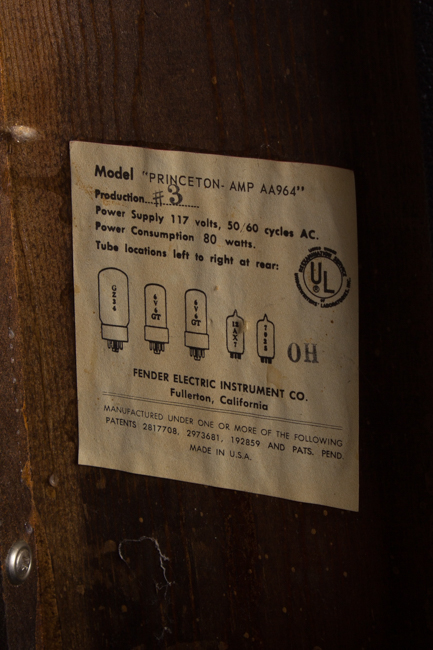 Fender Princeton Tube Amplifier (1965) | RetroFret