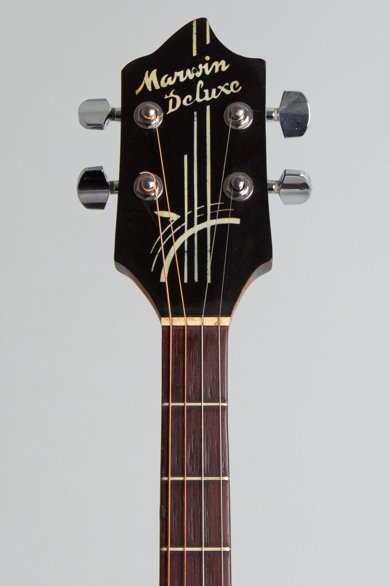 Marwin Deluxe Modified Arch Top Acoustic Tenor Guitar, made by Harmony ...