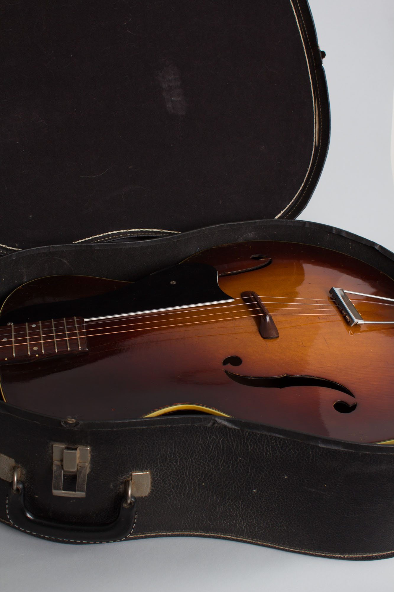 Marwin Deluxe Modified Arch Top Acoustic Tenor Guitar, made by Harmony ...