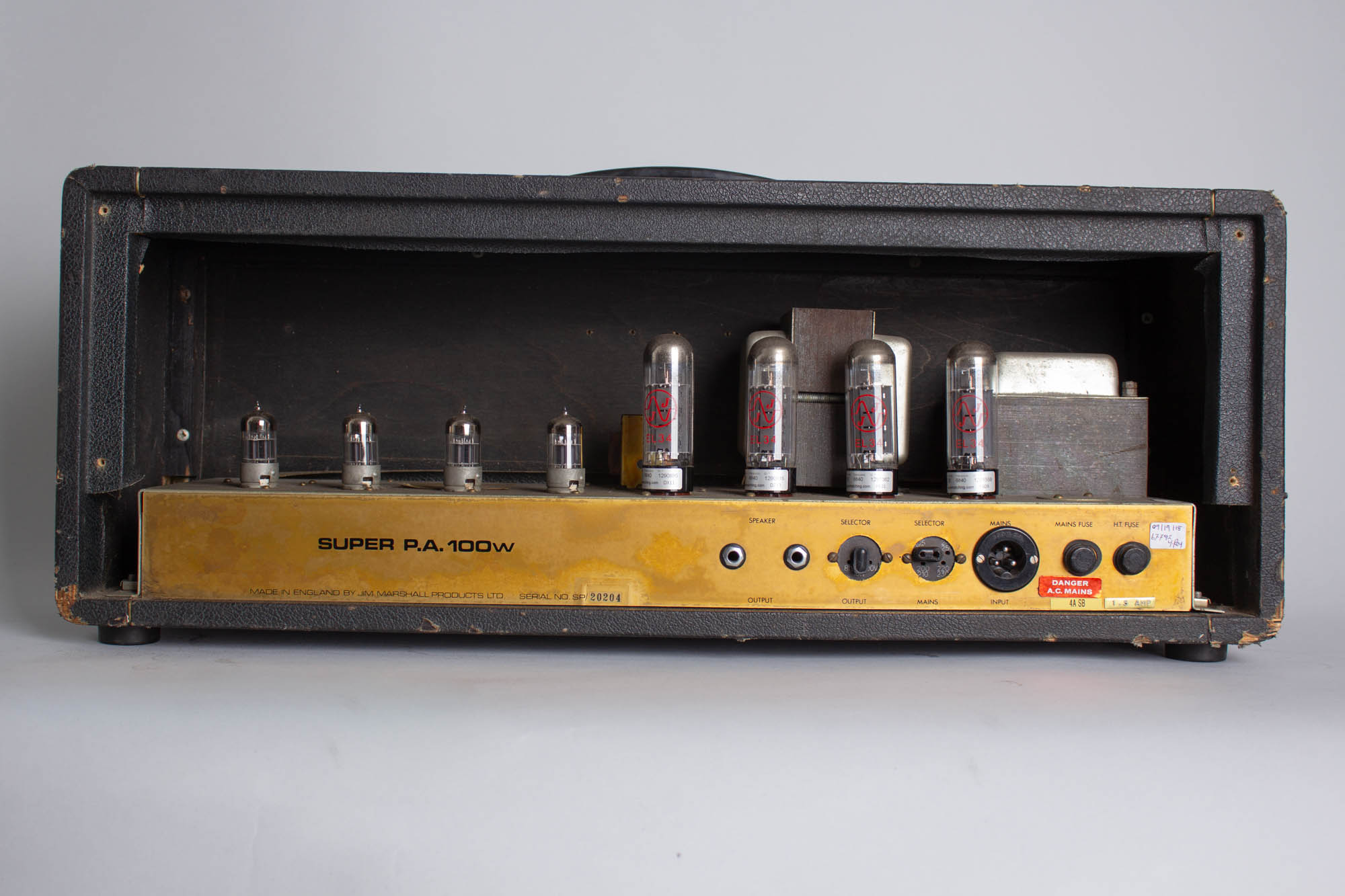 Marshall JTM Model 1968 Super PA 100 Plexi Tube Amplifier (1967 ...