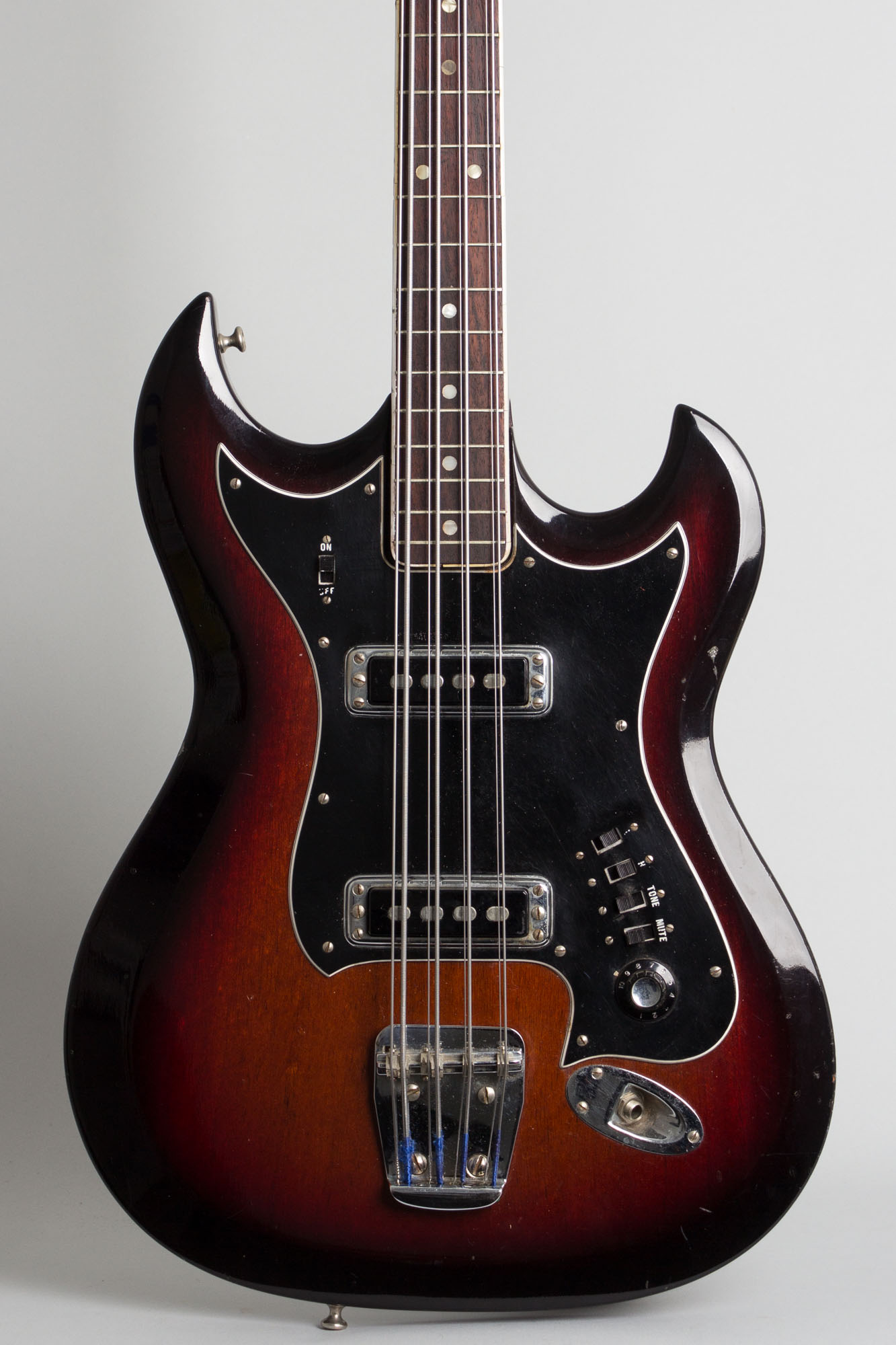 Hagstrom H-8 8-String Bass Solid Body Electric Bass Guitar (1968 ...