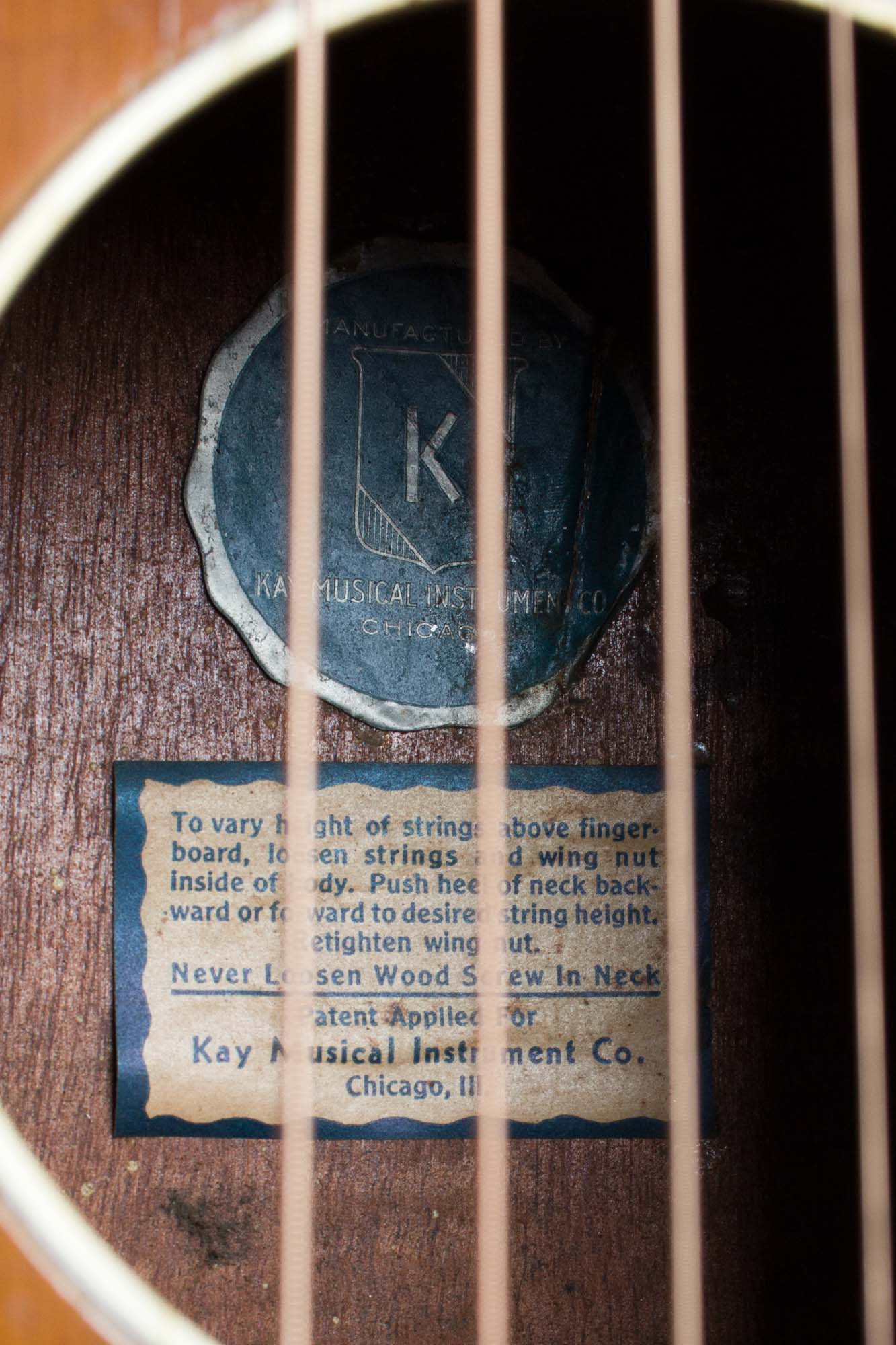 Kay Kay Kraft Venetian Style A Arch Top Acoustic Guitar , c. 1932 ...