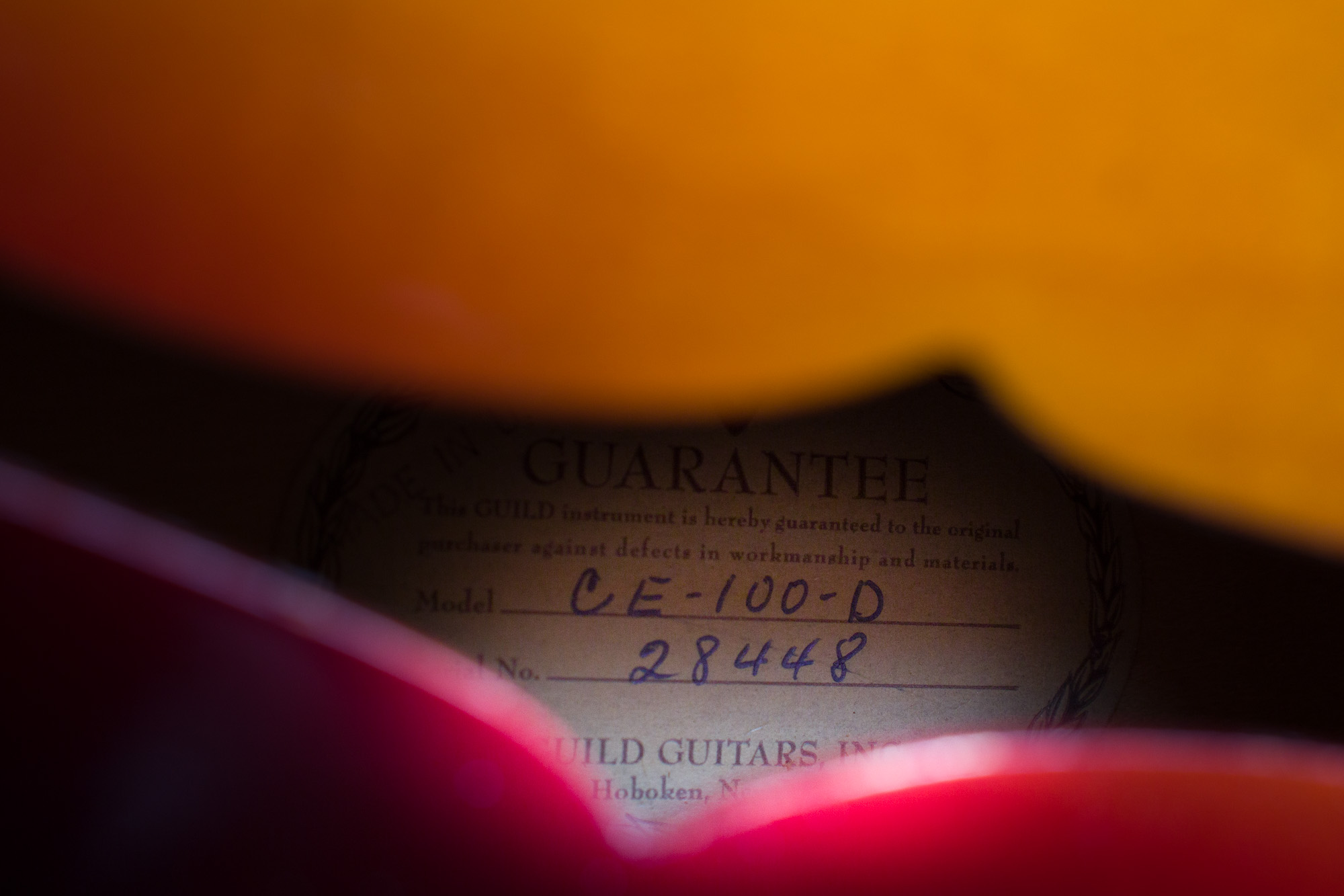 Guild CE-100-D Arch Top Hollow Body Electric Guitar (1963) | RetroFret