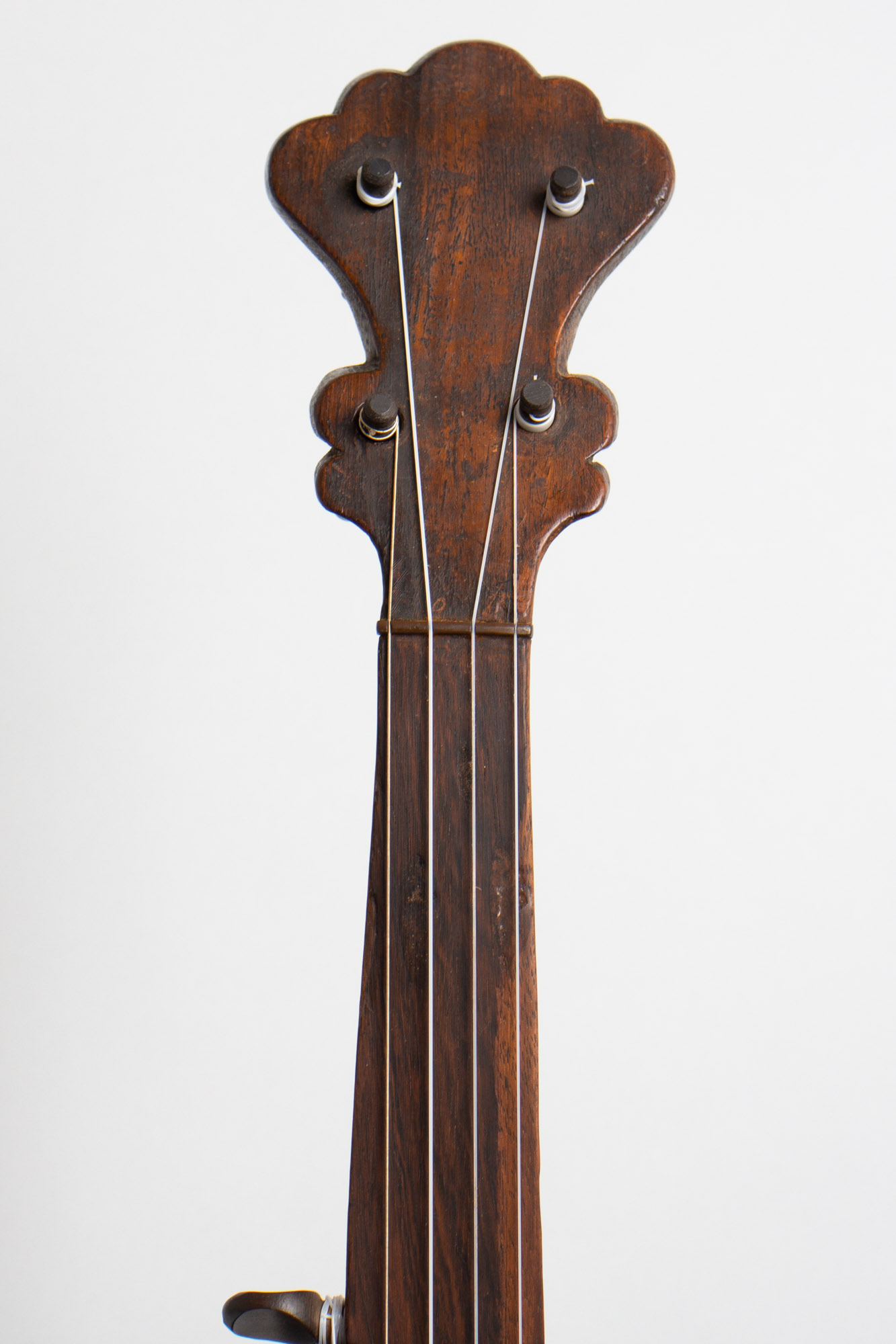 Unlabeled 5 String Fretless Banjo, attributed to Henry C. Dobson , c ...