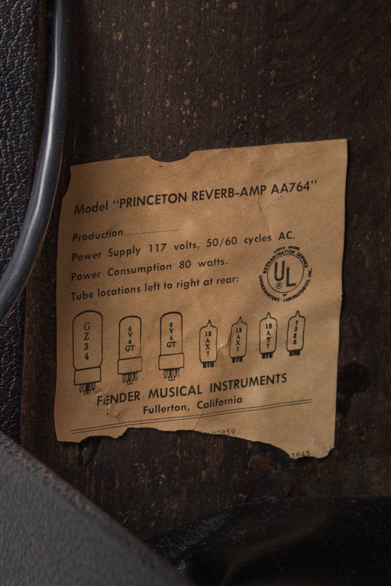 Fender Princeton Reverb AA1164 Tube Amplifier (1968) | RetroFret