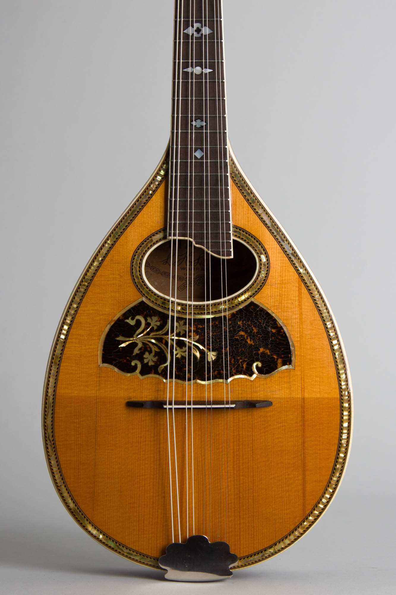 Leland Brilliantone Flat Back, Bent Top Mandolin, most likely made by ...