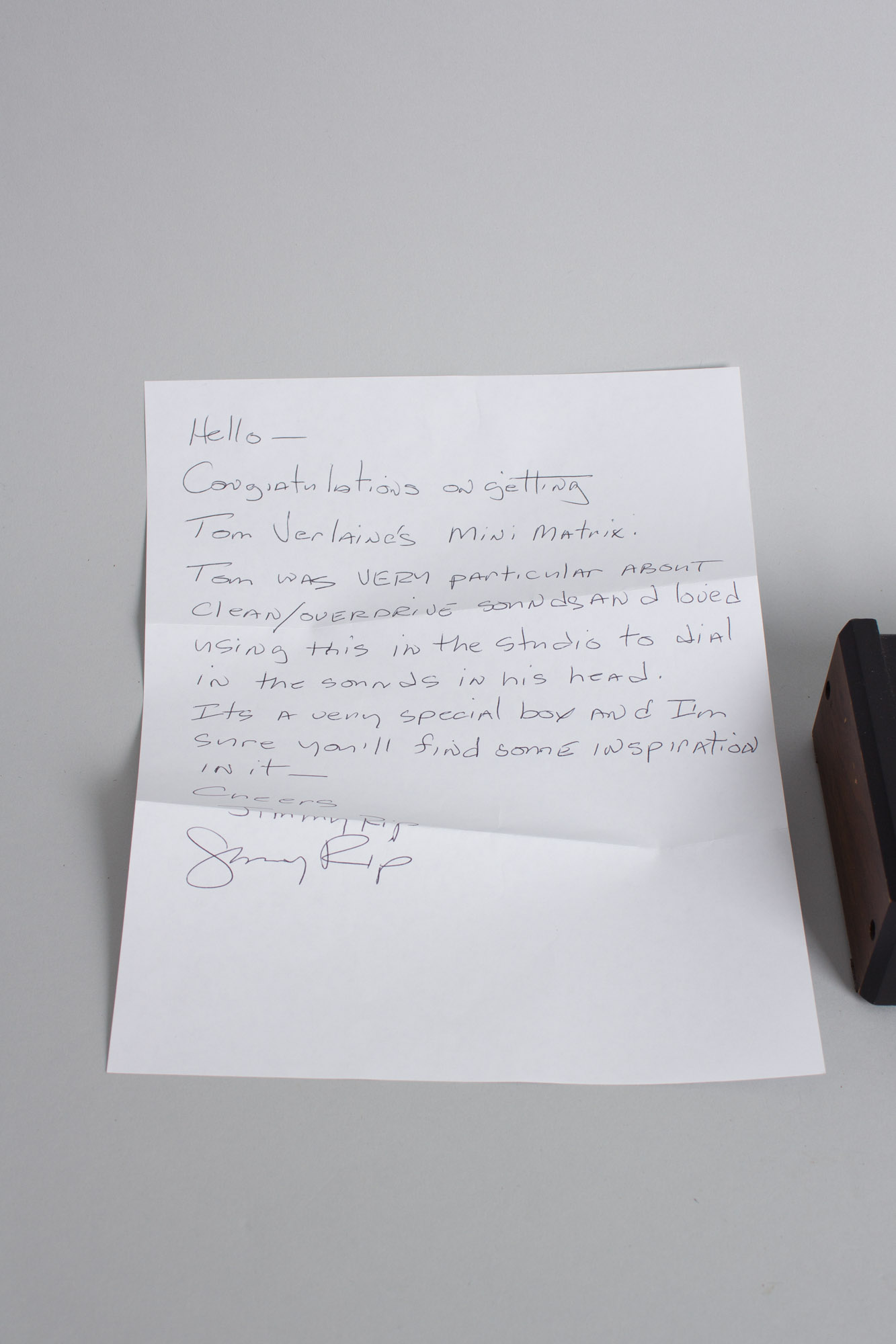 B.K. Butler Mini Matrix Owned and Used by Tom Verlaine Overdrive Effect ...