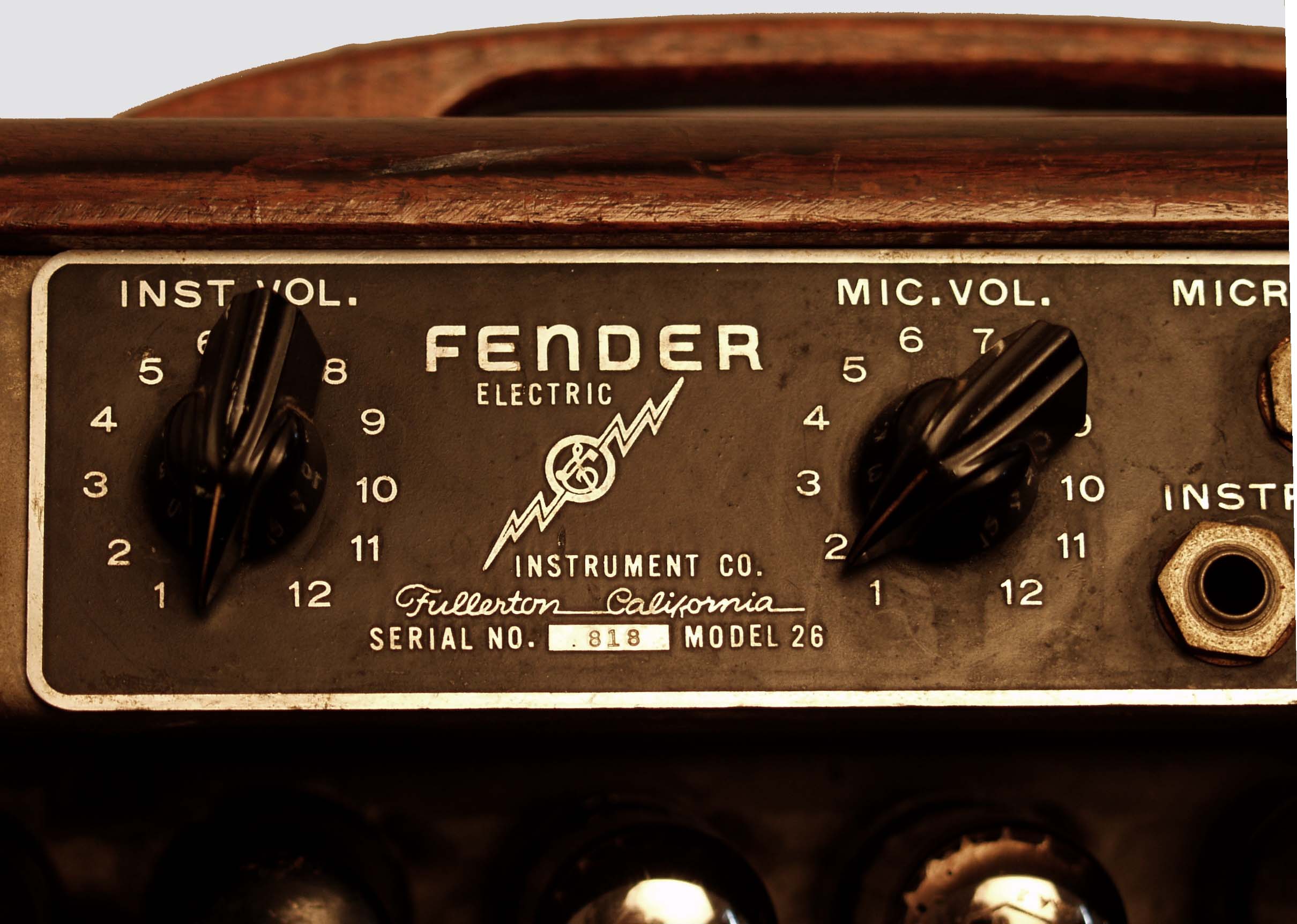 Fender Model 26 "Woodie" Tube Guitar Amplifier, c. 1946 | RetroFret