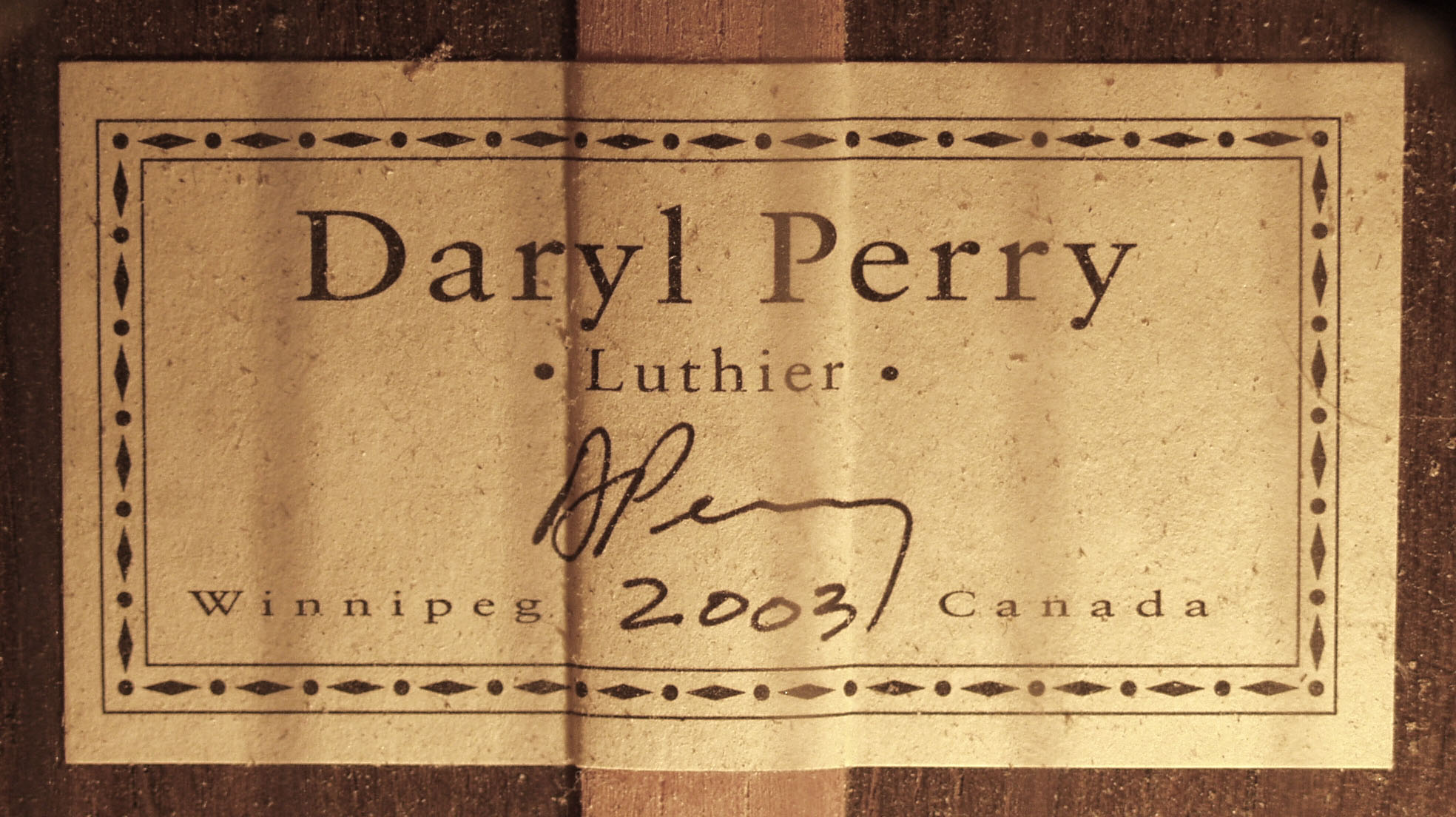 Daryl Perry Classical Guitar (2003) | RetroFret