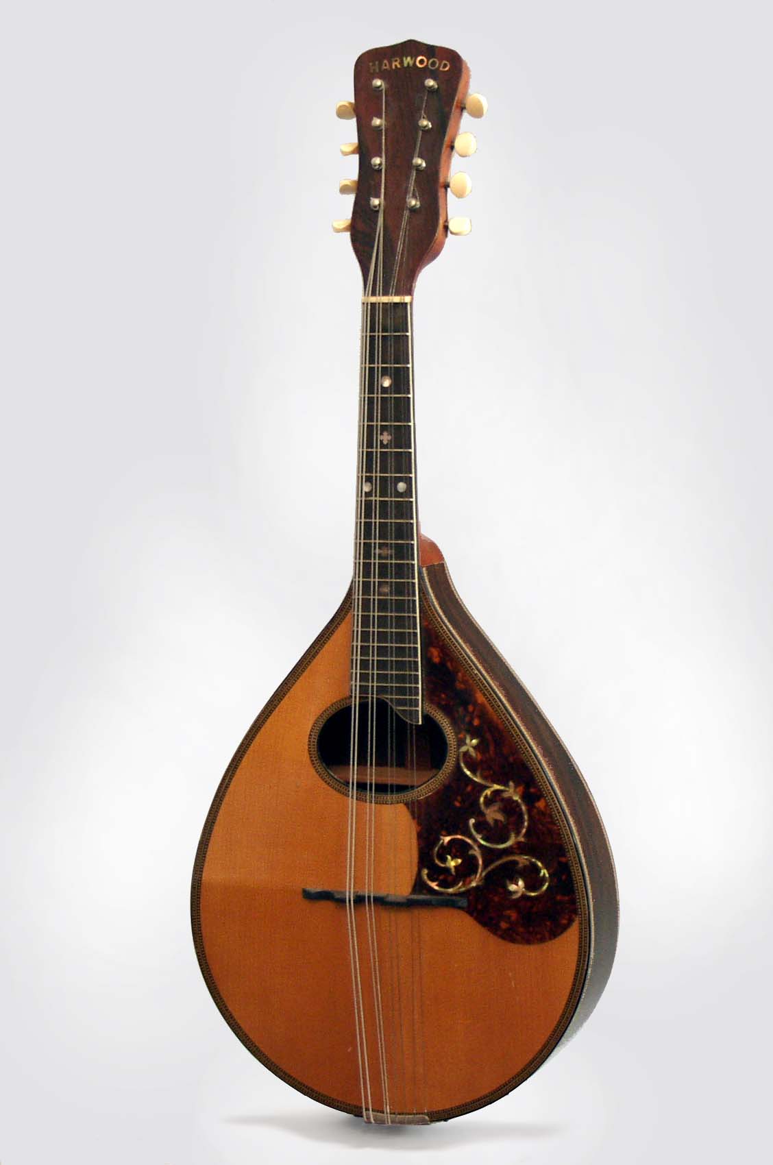 Harwood Flat Back, Bent Top Mandolin, most likely made by Regal , c ...