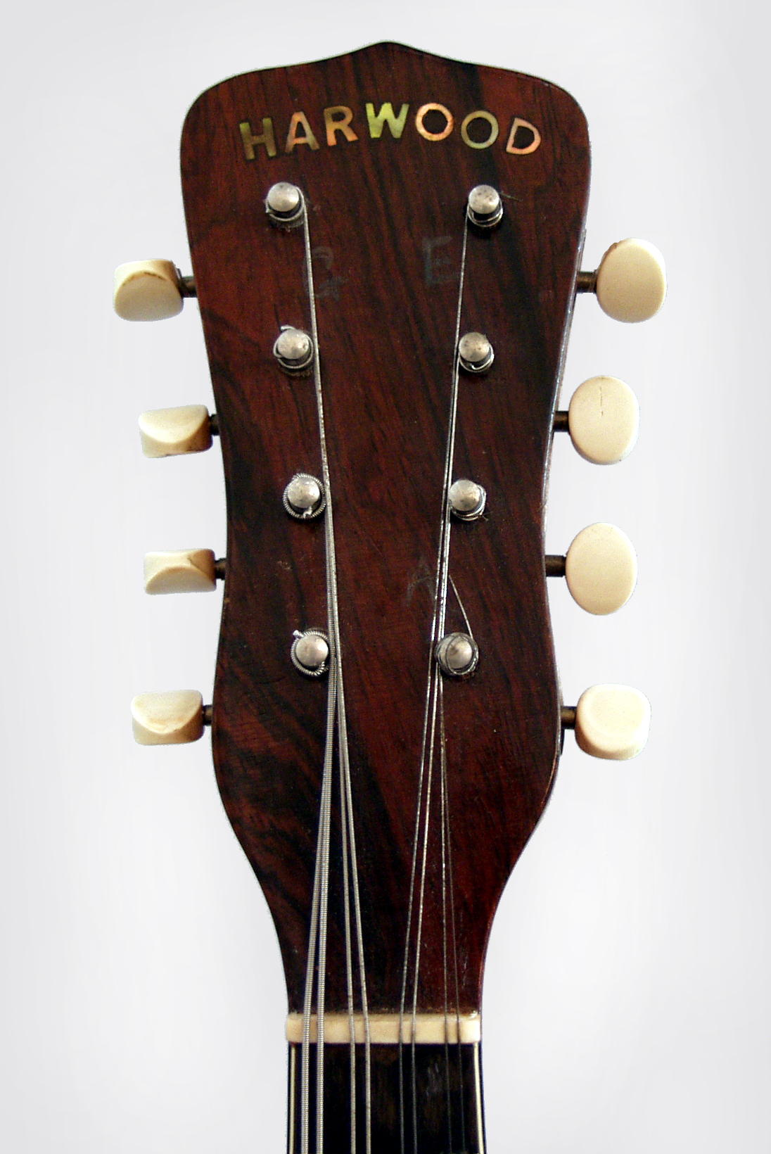 Harwood Flat Back, Bent Top Mandolin, most likely made by Regal , c ...