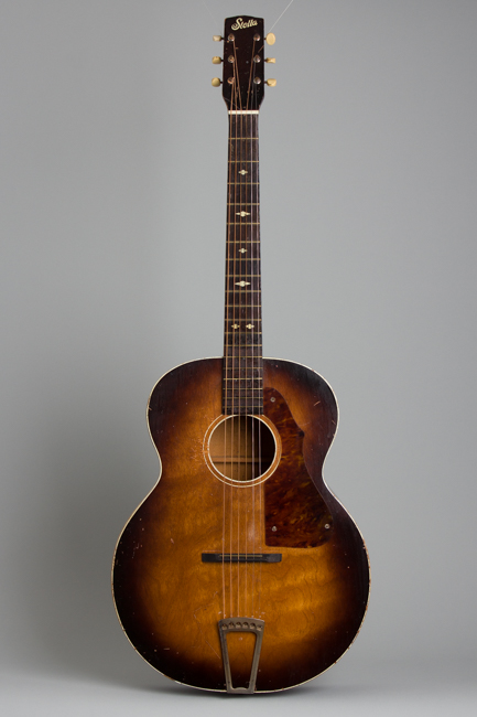 Stella Grand Concert H1141 Flat Top Acoustic Guitar, made by Harmony (1951) | RetroFret