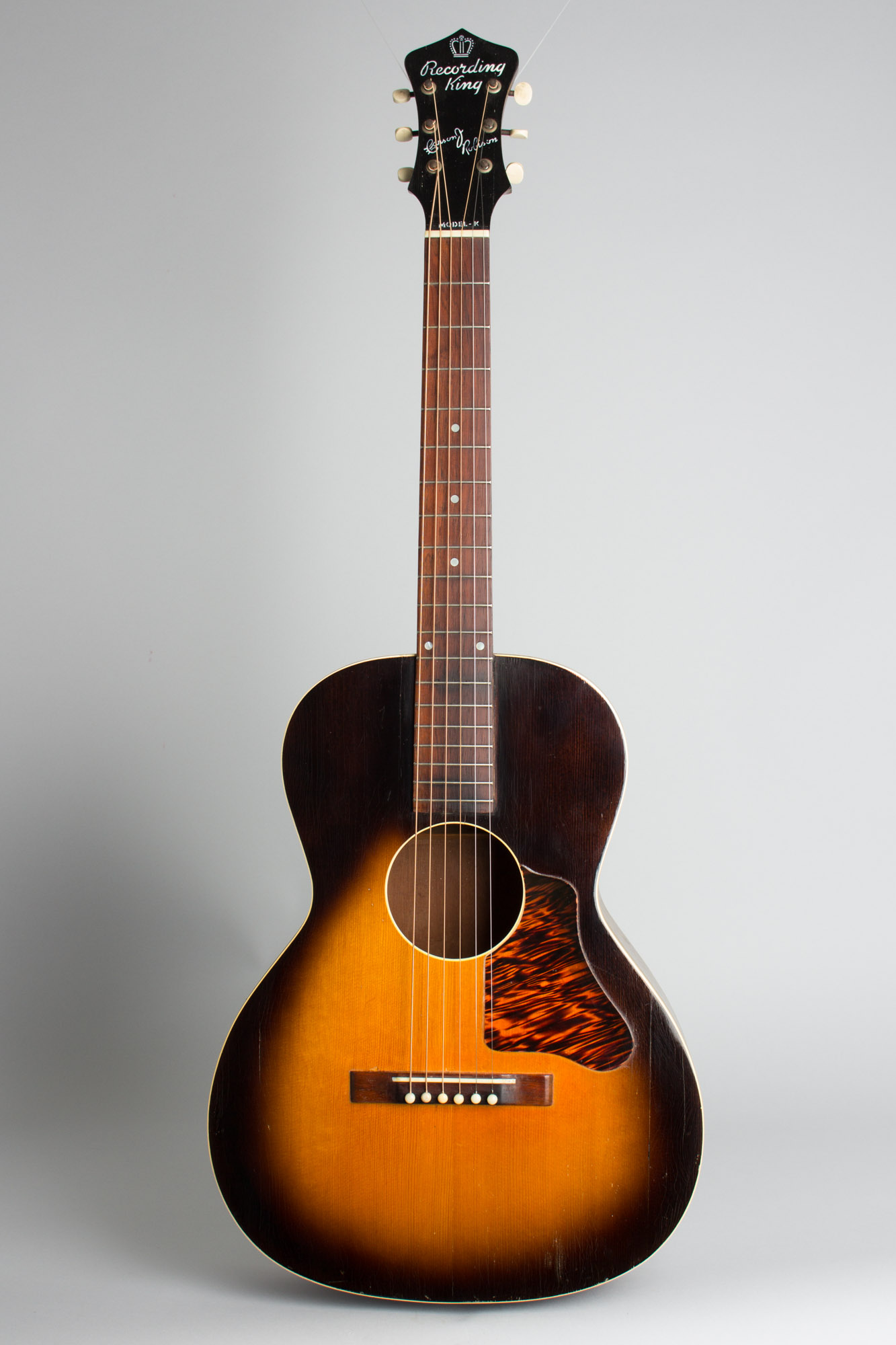Recording King Carson Robison Model K Flat Top Acoustic Guitar, made by ...