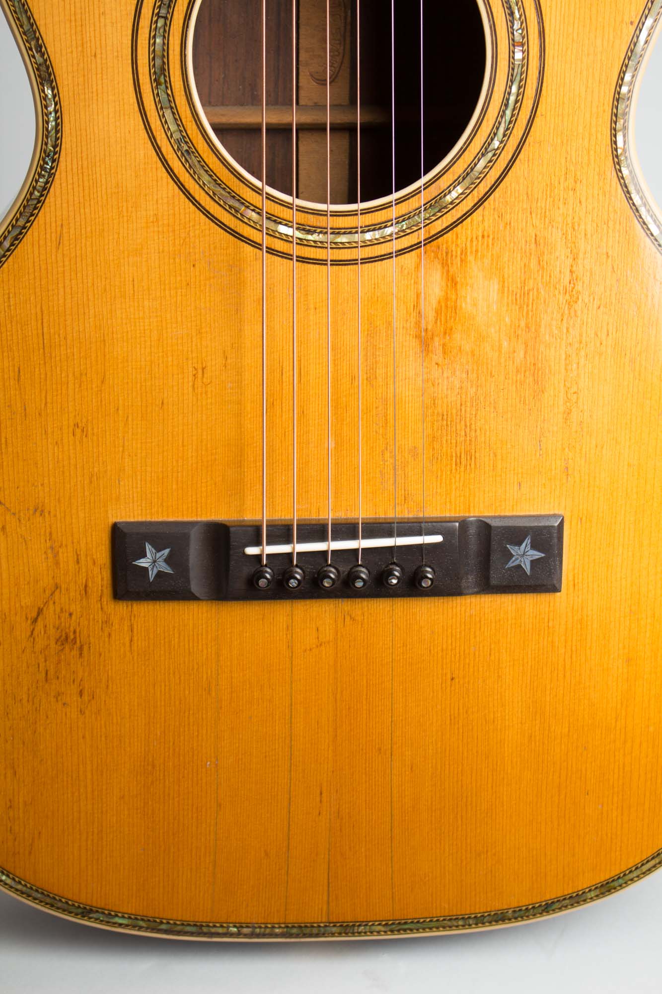 Stahl Artist Special Style 9 Flat Top Acoustic Guitar, made by Larson ...