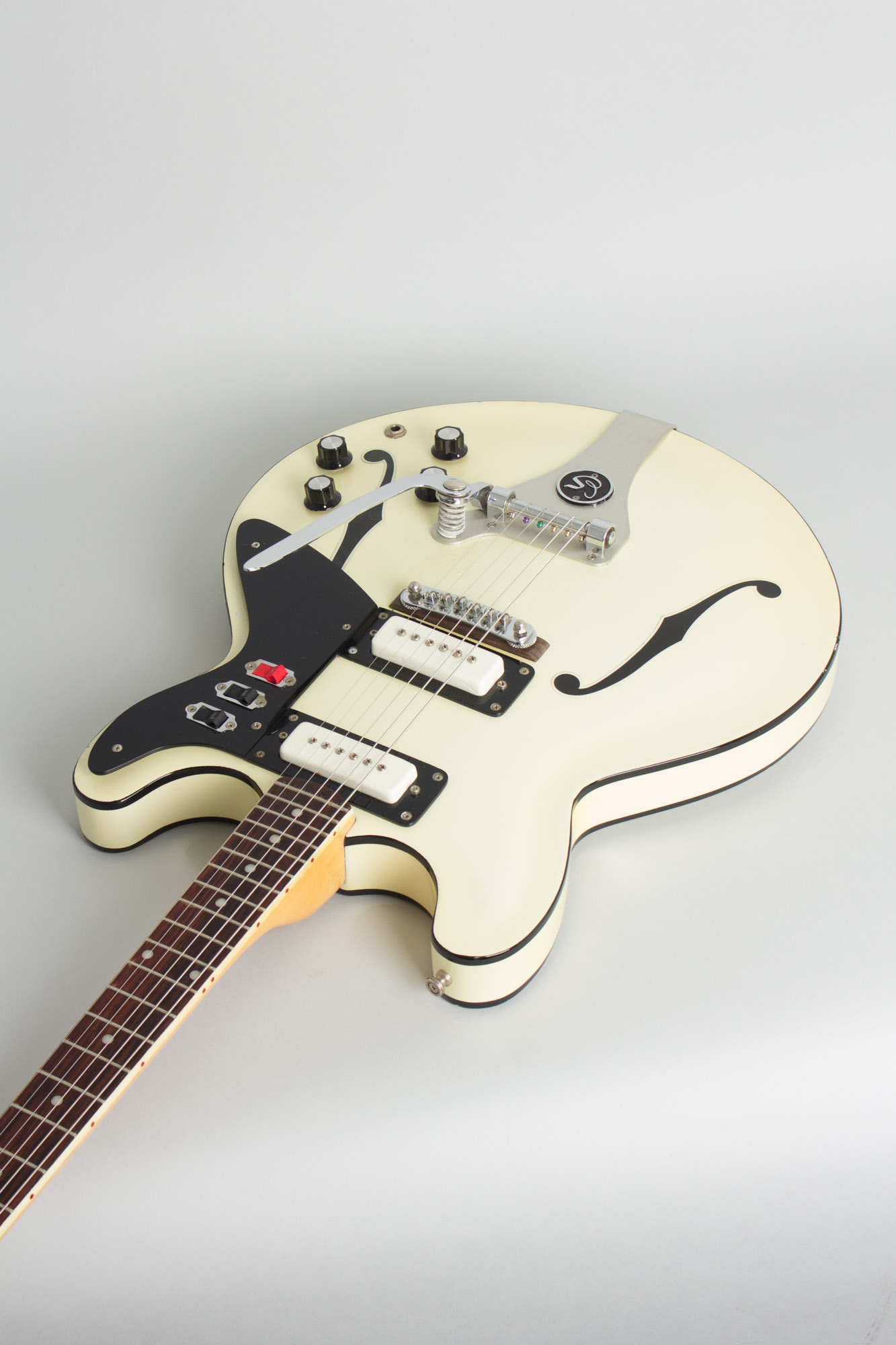 Standel Custom Deluxe Model 102 Thinline Hollow Body Electric Guitar ...