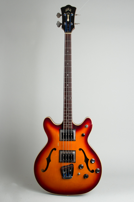Guild Starfire Bass II Semi-Hollow Body Electric Bass Guitar (1968 ...
